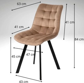 Vikio Jídelní set pro 8 osob 180x90 cm soft dub noha X béžová židle VJS238-8BE-S