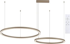 Brilagi - LED Stmívatelný lustr na lanku PORTOFINO LED/98W/230V béžová + DO