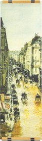 Lenbutik Tapiserie 100 % len, 145x45 cm, Camille Pissarro, Rue Saint Honore in the Afternoon