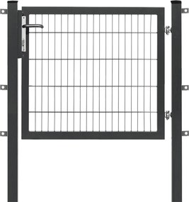 Floraworld Jednokřídlá branka Premium dvojitá výplň antracitová 100 x 100 cm