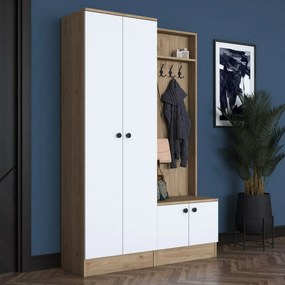 Předsíňová sestava Pone White and Walnut I