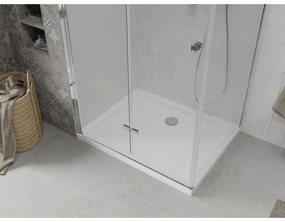 Mexen Lima sprchový kout 80x100cm, 6mm sklo, chromový profil - čiré sklo + Slim sprchová vanička - 856-080-100-00-00-4010