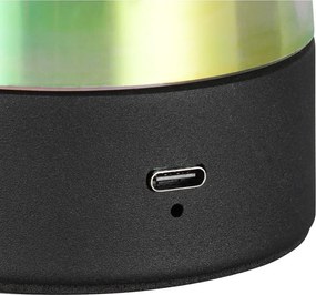 LED stolní lampa se skleněným stínidlem (výška 18 cm) Dooley – Reality