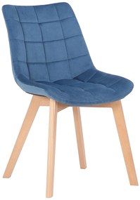 Jídelní židle Padstow - samet | modrá