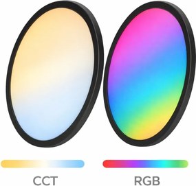 Aigostar - LED RGBW Stmív. strop. svítidlo MESH LED/36W/230V 3000-6500K černá+DO