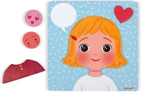 JANOD Emoce a pocity / Magnetická hra / Zrcadlo / 20 karet / od 2 let