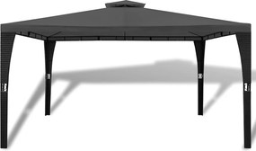 Polyratanový altán 3x4m tmavě šedý