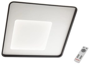 Smarter 05-962 stropní LED svítidlo Sintesi s dálkovým ovládáním, matná bílá, matná černá, 75W, 3000K-6000K, 55cm