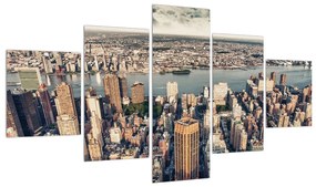 Panoramatický obraz na velkoměsto (125x70 cm)