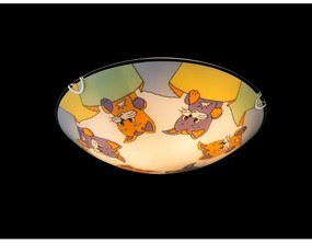 Globo 40606 - Dětské stropní svítidlo KIDDY 2xE27ILLU/60W/230V