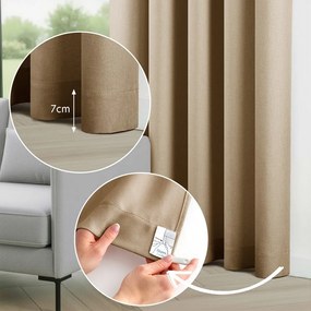 Béžový dimout závěs 200x250 cm Calisto – Filumi