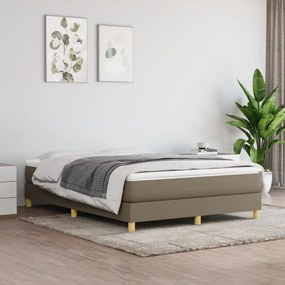 Box spring postel s matrací taupe 140x190 cm textil 3144171