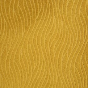 Záclona 140x250 Lili honey ready na velurové smyčce s působivým vlnitým reliéfem Eurofirany