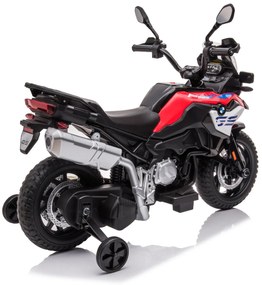 Dětská elektrická motorka BestBerg BBCC-80R – BMW F 850 GS / nosnost 30 kg / Li-Ion baterie / červená
