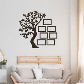 dřevo života Rodostrom 7 fotorámečků Zvolte barvu dekoru: Wenge, Velikost fotorámečků: 50x70