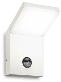 Ideal Lux Venkovní nástěnné svítidlo STYLE 4000K se senzorem Barva: Bílá