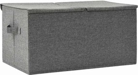Úložný box textil 50 x 30 x 25 cm antracitový 332912