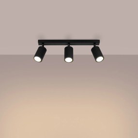 Sollux Lighting Stropní svítidlo KARBON 3L černé