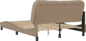 Rám postele bez matrace Hvar cappuccino 140x190 cm umělá kůže 3207999