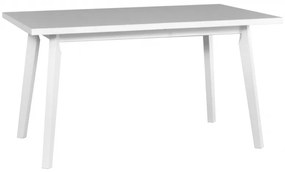 Jídelní stůl OSLO 5 deska stolu artisan, podstava stolu bílá, nohy stolu grandson