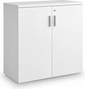 Nízká skříň SimpleOffice 80 x 40 x 80 cm, bílá