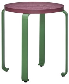 OnaDnes -20% Vínově červená dřevěná stolička Hübsch Smile 46,5 cm