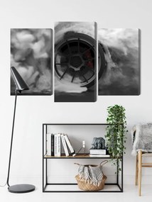 Vícedílný obraz Kolo Auta V Oblaku 3D Kouře Nedostatek Nedostatek Plátno Canvas 120x80