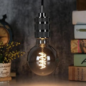 Toolight Toolight, závěsná stropní lampa 1xE27 APP342-1CP, černá, OSW-08409