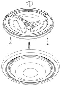 Eglo 96023 - LED stropní svítidlo CAPASSO LED/18W/230V