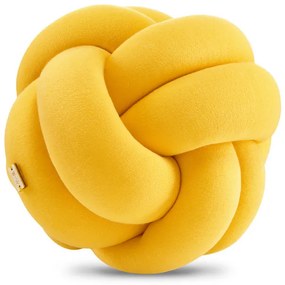 Woodnwool Polštářek uzel Miniball, 23x23 cm Barva: lahvová