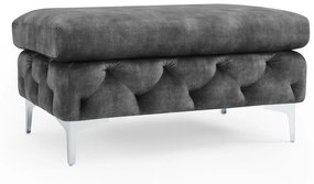 Designová taburetka Rococo tmavě šedá