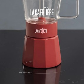 Červená moka konvička z nerezové oceli 0.29 l La Cafetiere Verona - Kitchen Craft