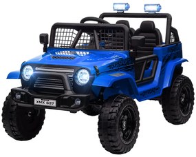 AIYAPLAY HOMCOM Elektrické dětské auto, terénní vozidlo 12 V 3-5 km/h s připojením na hudbu, dětské vozidlo s dálkovým ovládáním 2.4G, světlomety, kl…