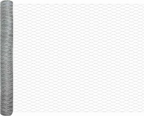 Hexagonální plot s podpěrou 10 x 1,4 m Pozinkovaná ocel 3353350