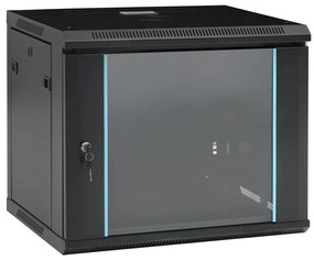vidaXL Marketos Nástěnná síťová rozvodná skříň 9U 19" IP20 600 x 450 x 510 mm