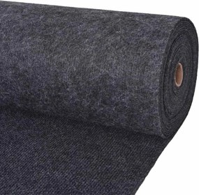 Koberec Antracitová 1,2 x 15 m Polyester 331335