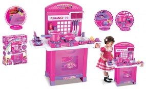 Hračka G21 Dětská kuchyňka Superior s příslušenstvím růžová