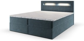 MSL Kontinentální čalouněná postel LINDOS (180 x 200 cm) Barva látky: MONOLITH 09