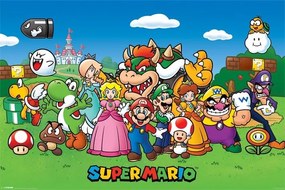 Plakát, Obraz - Super Mario - Characters, (91.5 x 61 cm)