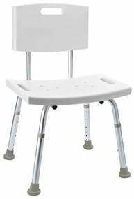 SAPHO A00602101 Handicap židle s opěradlem, nastavitelná výška, bílá