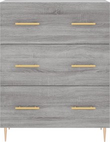 vidaXL Skříň highboard 69,5 x 34 x 180 cm kompozitní dřevo [3198399] Barva: bílá s vysokým leskem