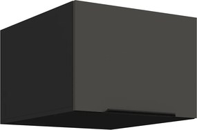 ARIA pe | horní skříňka 50 NAGU-36 1F výklopná | 50 cm | HLUBOKÁ | ANTI FINGERPRINT povrch | černá/šedá grafit
