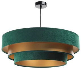 BPS Koncept Lustr na lanku TRINITI 1xE27/60W/230V zelená/zlatá 050-075-60
