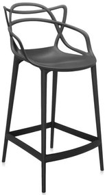 Kartell - Barová židle Masters nízká, černá