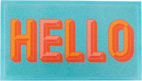Rohožka z recyklovaného plastu 40x70 cm Blue Hello – Artsy Doormats