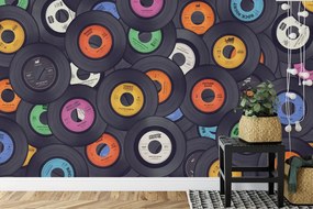 Fototapeta Barevné Gramofonové Desky Strukturální vinyl 400x280