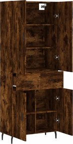 vidaXL Skříň highboard 69,5 x 34 x 180 cm kompozitní dřevo [3198164] Barva: bílá s vysokým leskem