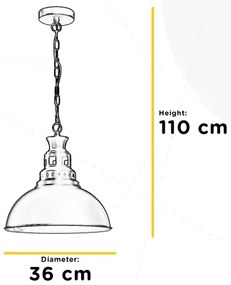 ONLI - Lustr na řetězu ISTANBUL 1xE27/22W/230V černá