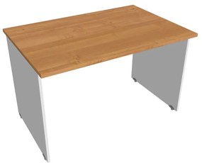 Stůl pracovní rovný 120 cm - Hobis Gate GS 1200 Dekor stolové desky: olše, Dekor lamino podnože: bílá