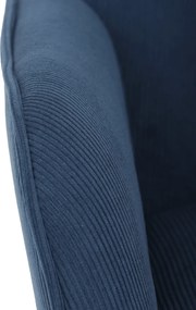 Relaxační křeslo ušák SIRI - modrý manšestr